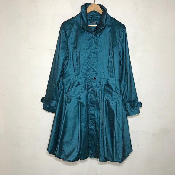 Samuel Dong | Dresses | Samuel Dong Trench Coat Style Bubble Hem ...